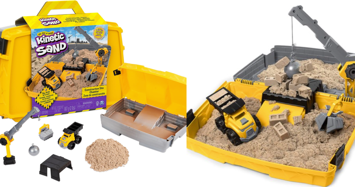 Kinetic Sand Construction Site Folding Sandbox - Mom Deals